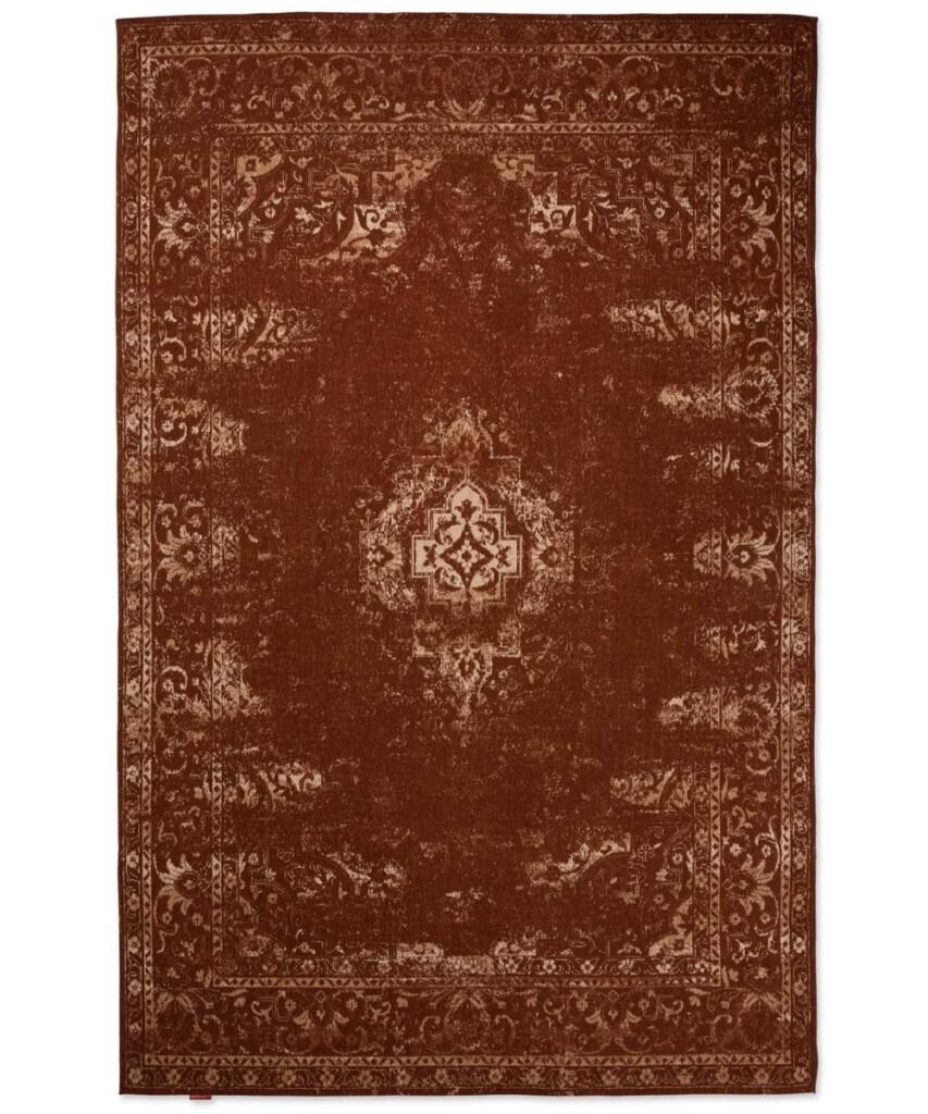 Vintage vloerkleed Nomad - roestbruin | Tapeso