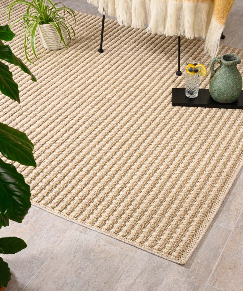 Jute buitenkleed - Lazo Naturel beige | Tapeso