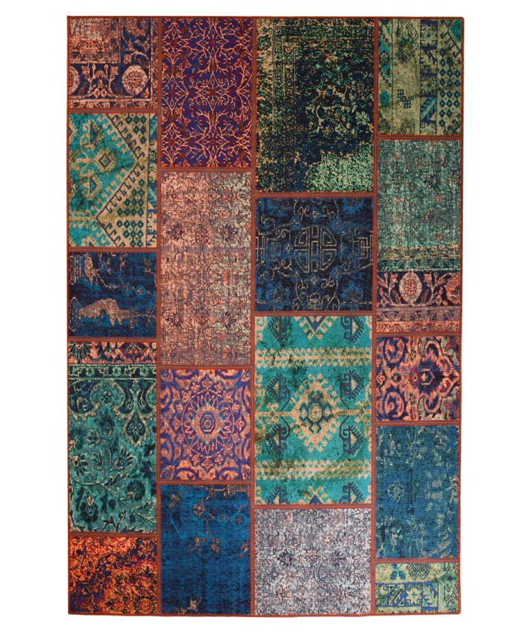 Patchwork vloerkleed - Fade No.1 multi | Tapeso